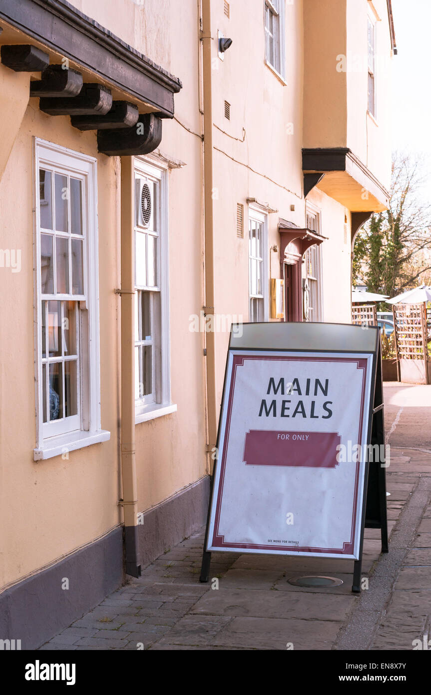 Vintage restaurant menu sign hi-res stock photography and images - Alamy