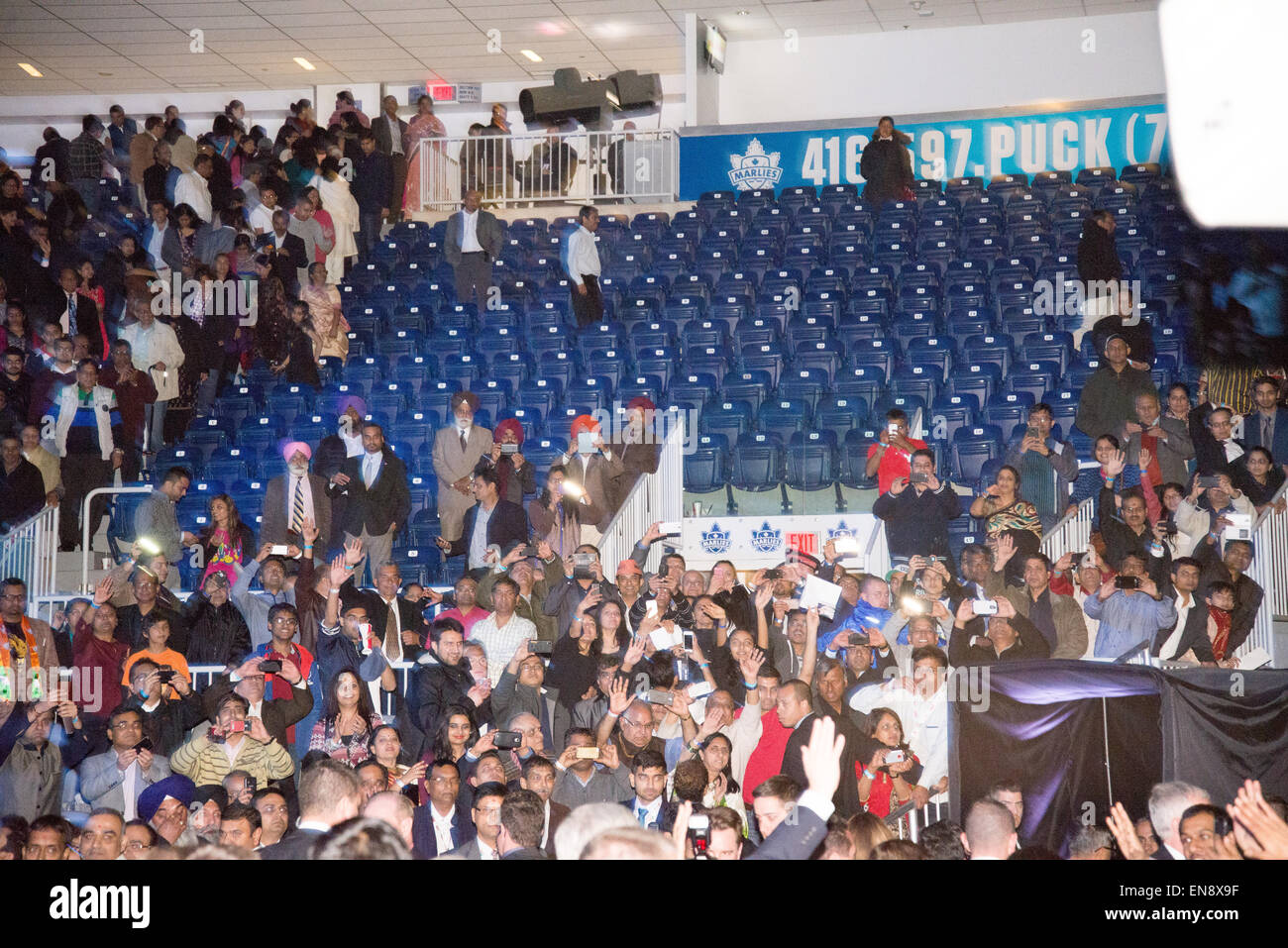 India's Prime Minister Narendra Modi received cheers at Ricoh Coliseum ...