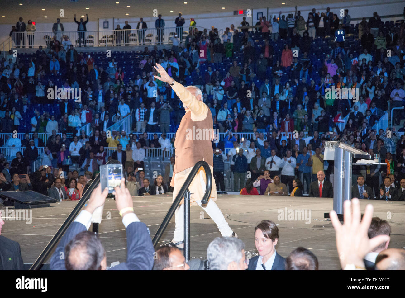 India's Prime Minister Narendra Modi received cheers at Ricoh Coliseum ...