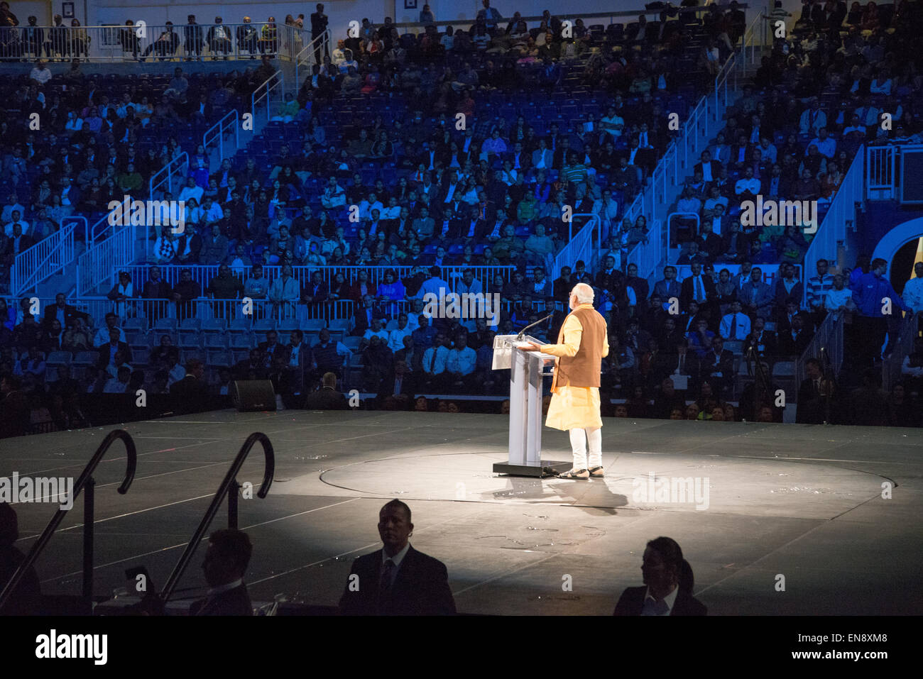 India's Prime Minister Narendra Modi received cheers at Ricoh Coliseum ...