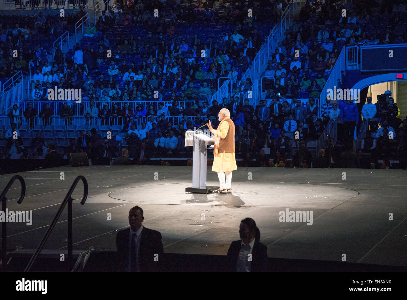 India's Prime Minister Narendra Modi received cheers at Ricoh Coliseum ...