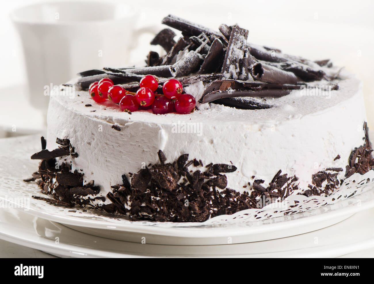 White chocolate torte hi-res stock photography and images - Alamy