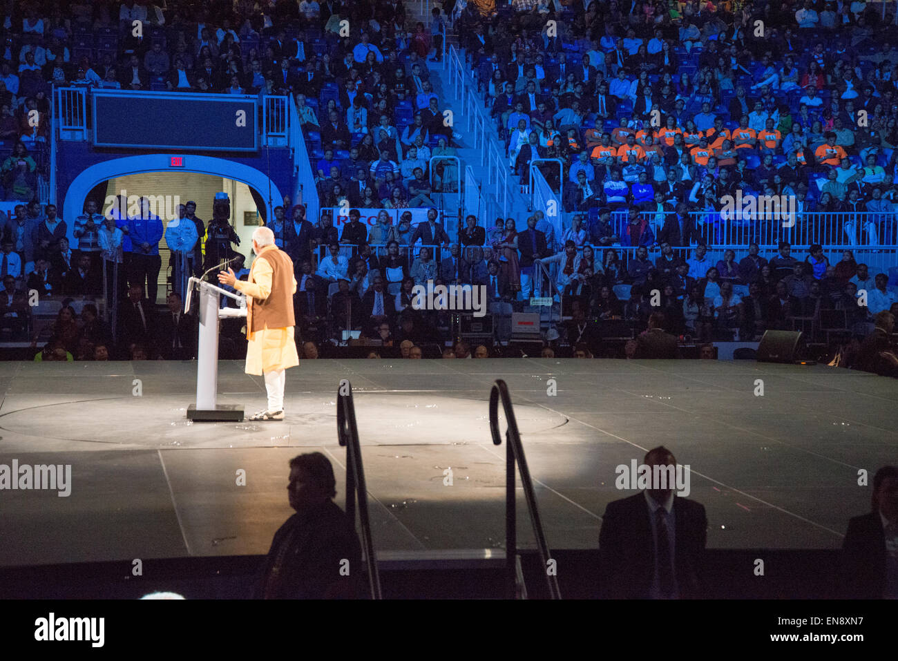 India's Prime Minister Narendra Modi received cheers at Ricoh Coliseum ...