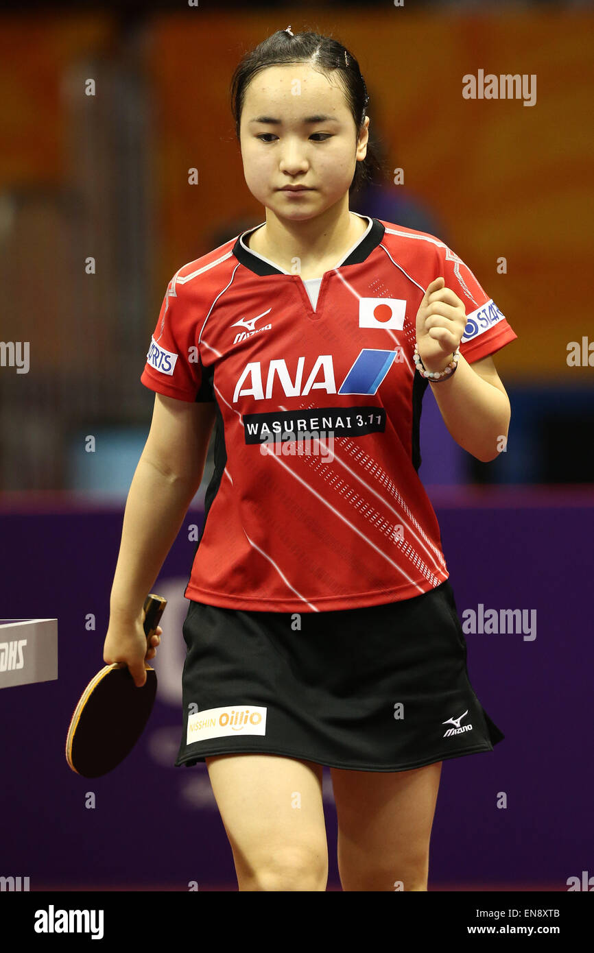 Suzhou International Expo Centre, Suzhou, China. 30th Apr, 2015. Mima ...