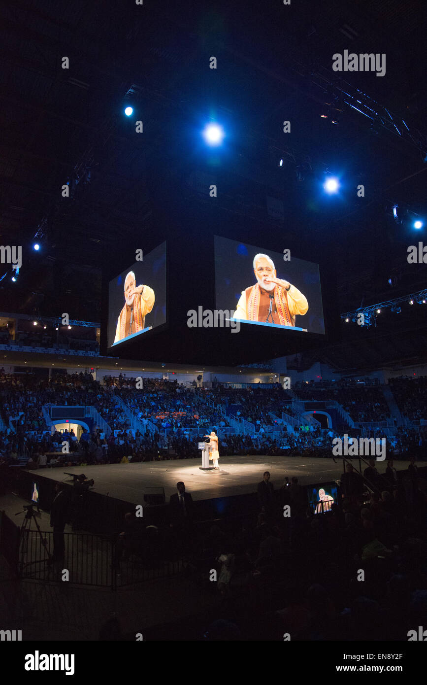 India's Prime Minister Narendra Modi received cheers at Ricoh Coliseum ...