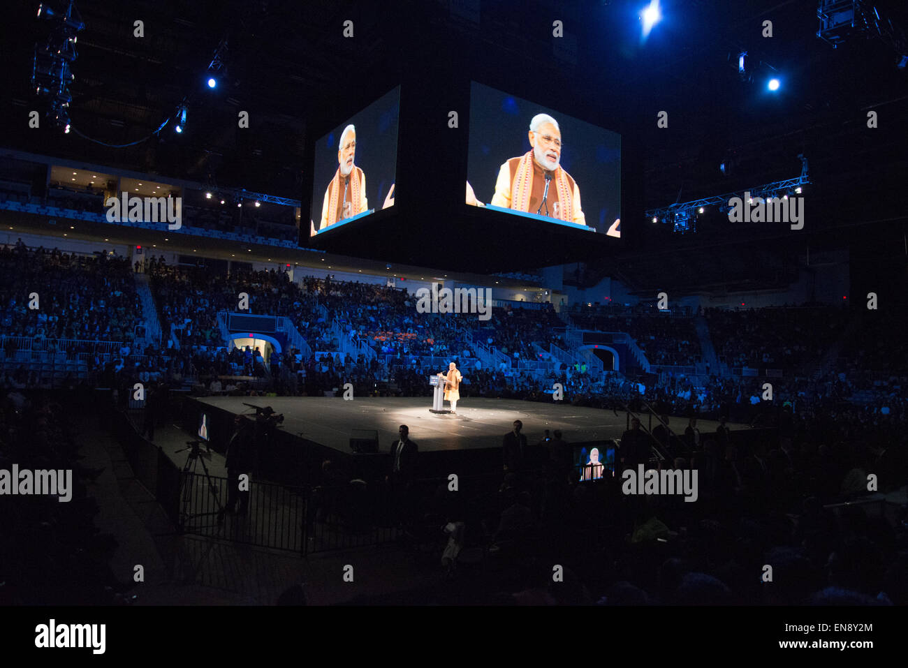 India's Prime Minister Narendra Modi received cheers at Ricoh Coliseum ...