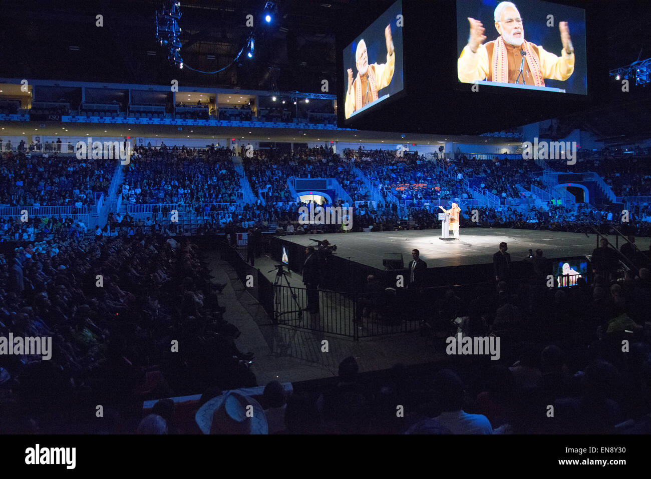 India's Prime Minister Narendra Modi received cheers at Ricoh Coliseum ...