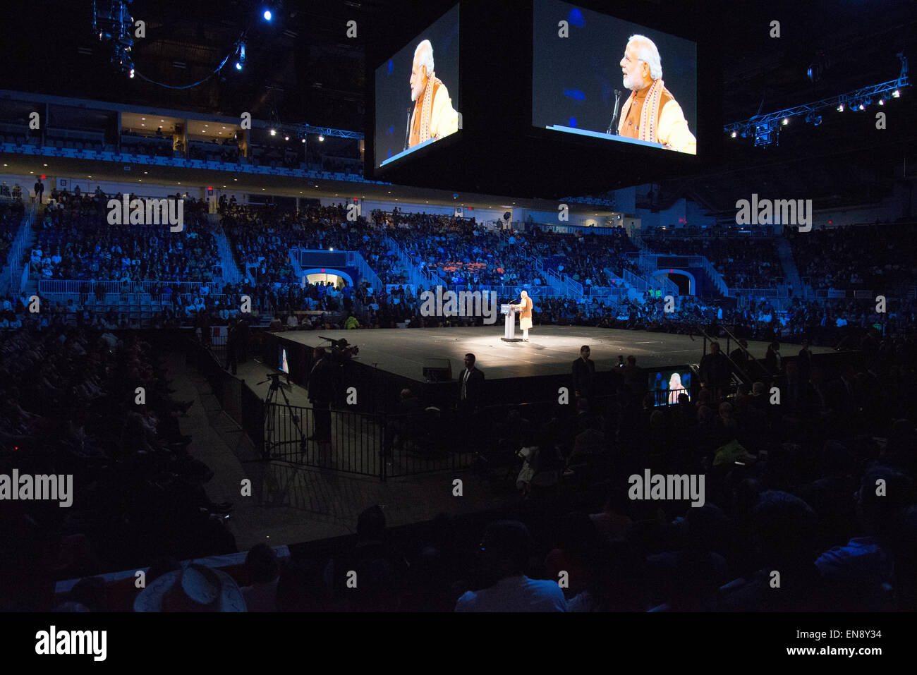 India's Prime Minister Narendra Modi received cheers at Ricoh Coliseum ...