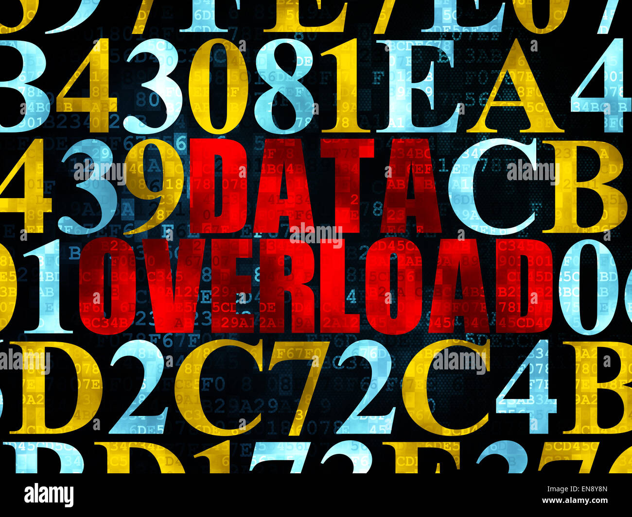 Data concept: Data Overload on Digital background Stock Photo - Alamy
