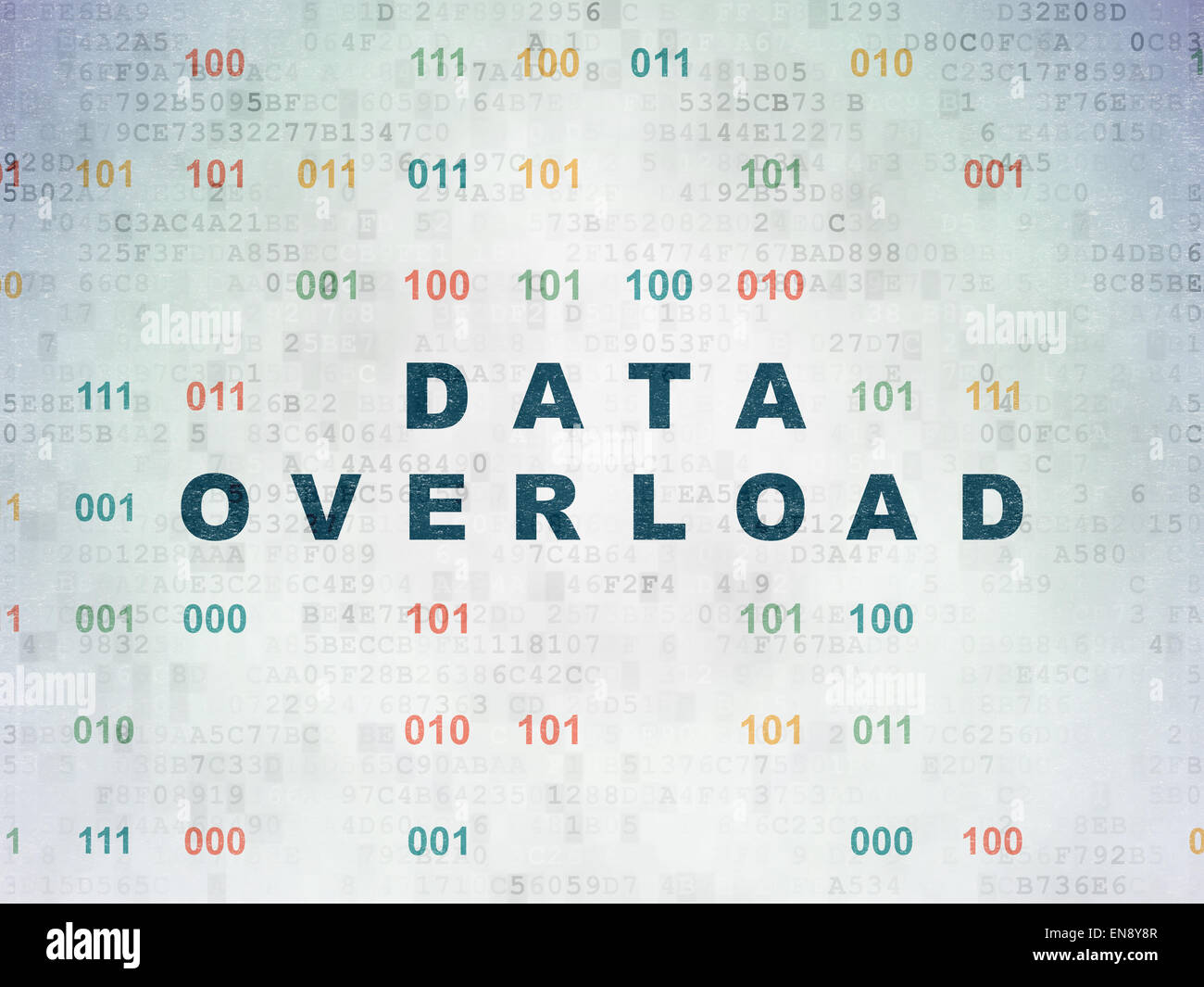 Data concept: Data Overload on Digital Paper background Stock Photo - Alamy