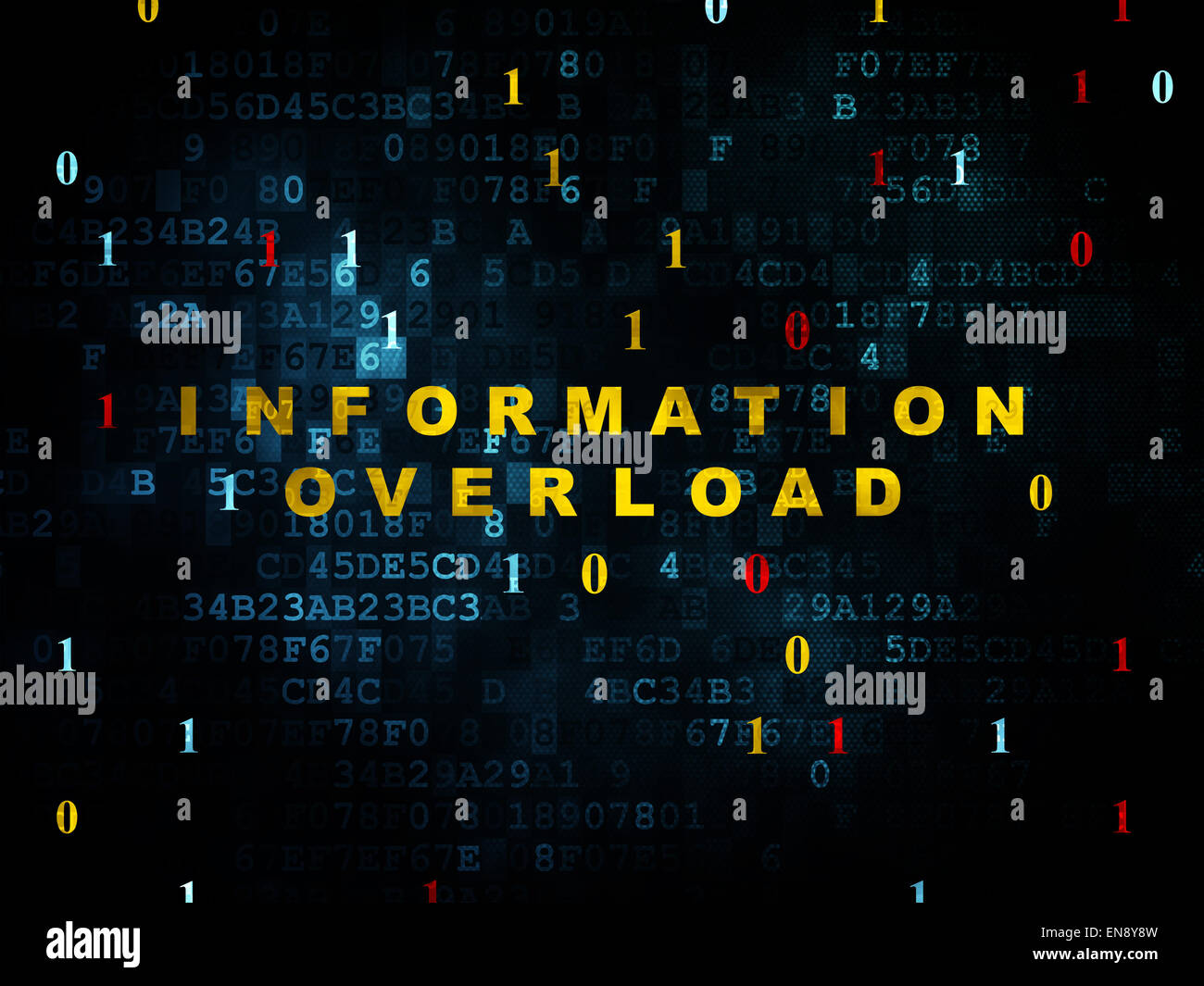 Data concept: Information Overload on Digital background Stock Photo ...