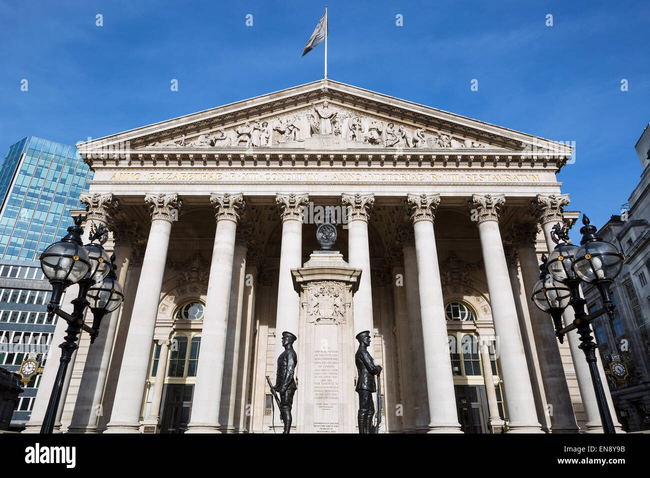 Royal Exchange, London, England, UK, Europe, now a luxury shopping ...