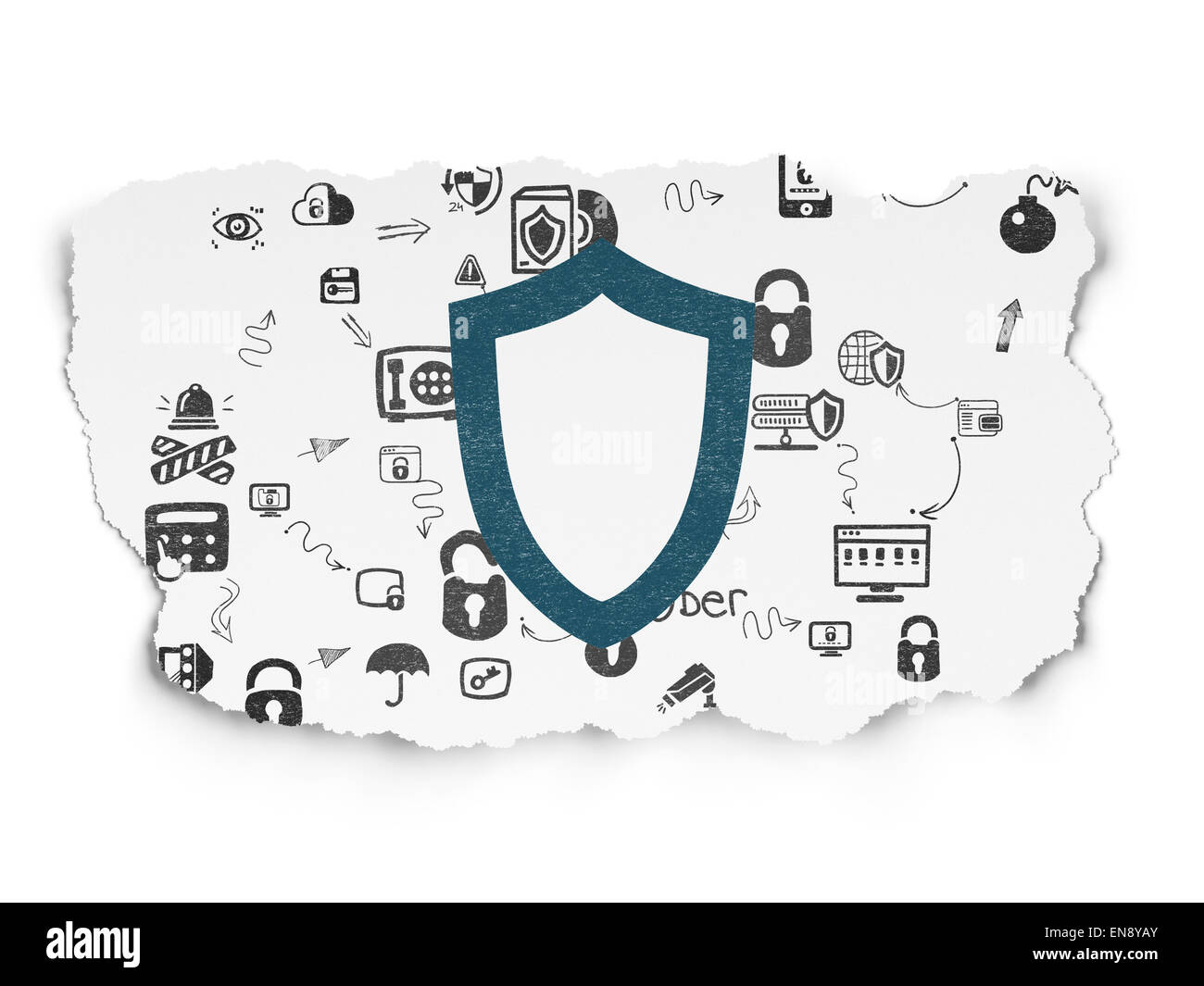 Shield protect arrows hi-res stock photography and images - Alamy