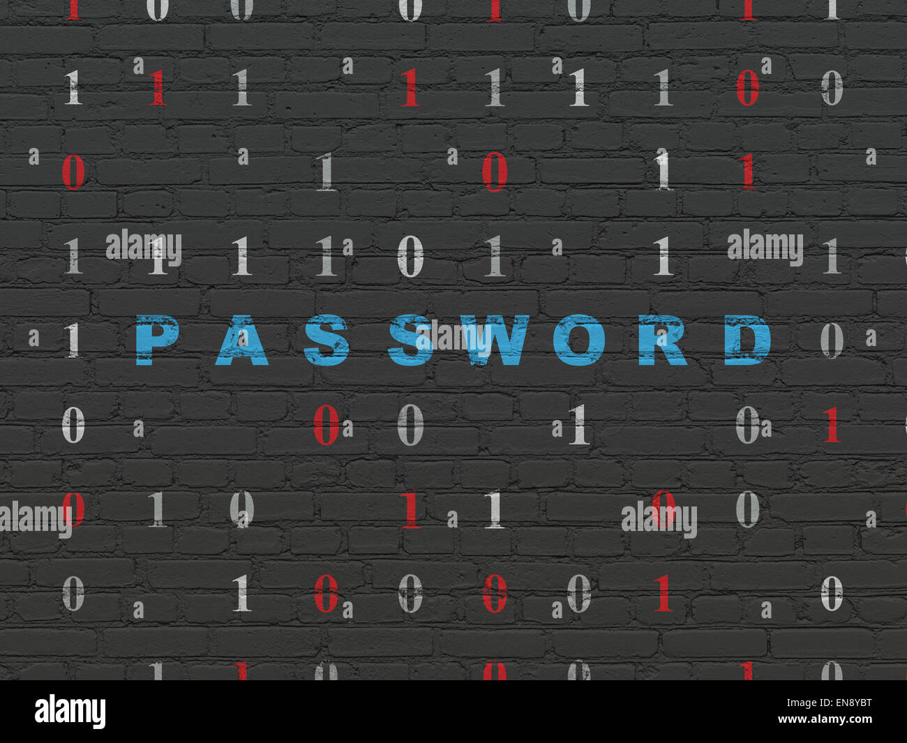 Privacy concept: Password on wall background Stock Photo - Alamy