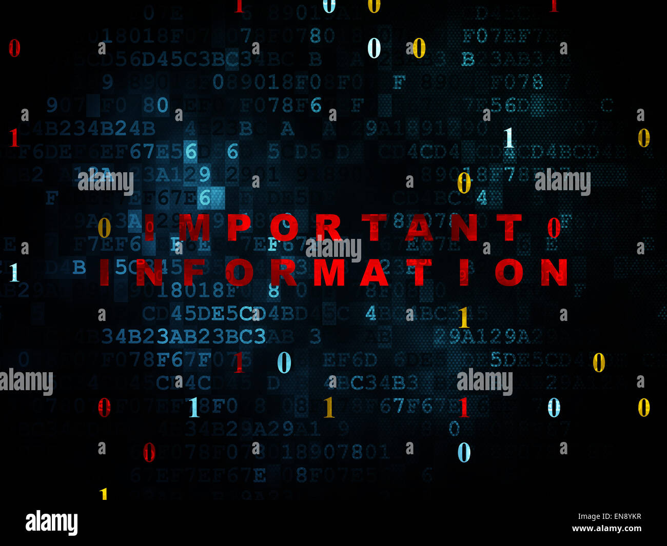Data concept: Important Information on Digital background Stock Photo - Alamy