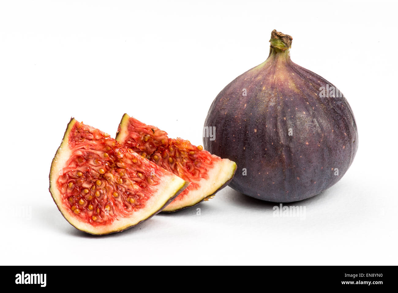 Collection of fresh ripe figs on white background Stock Photo - Alamy