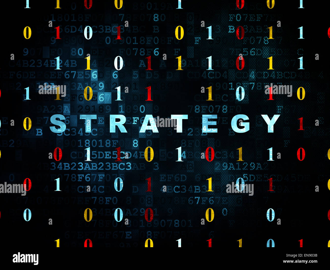 Business concept: Strategy on Digital background Stock Photo - Alamy