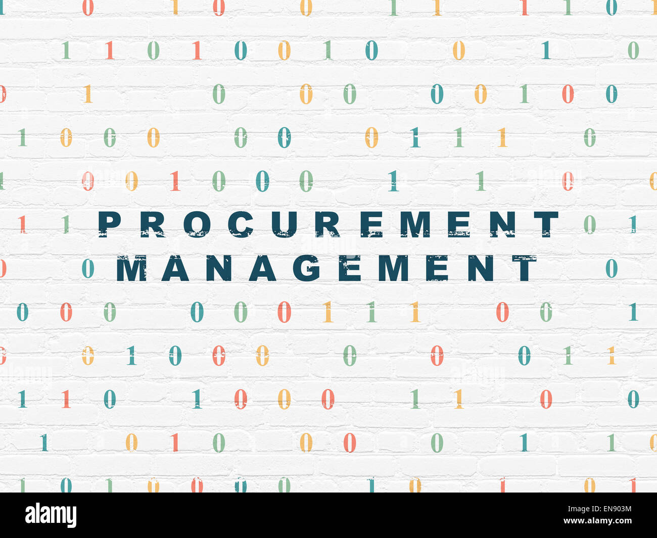 Business concept: Procurement Management on wall background Stock Photo ...