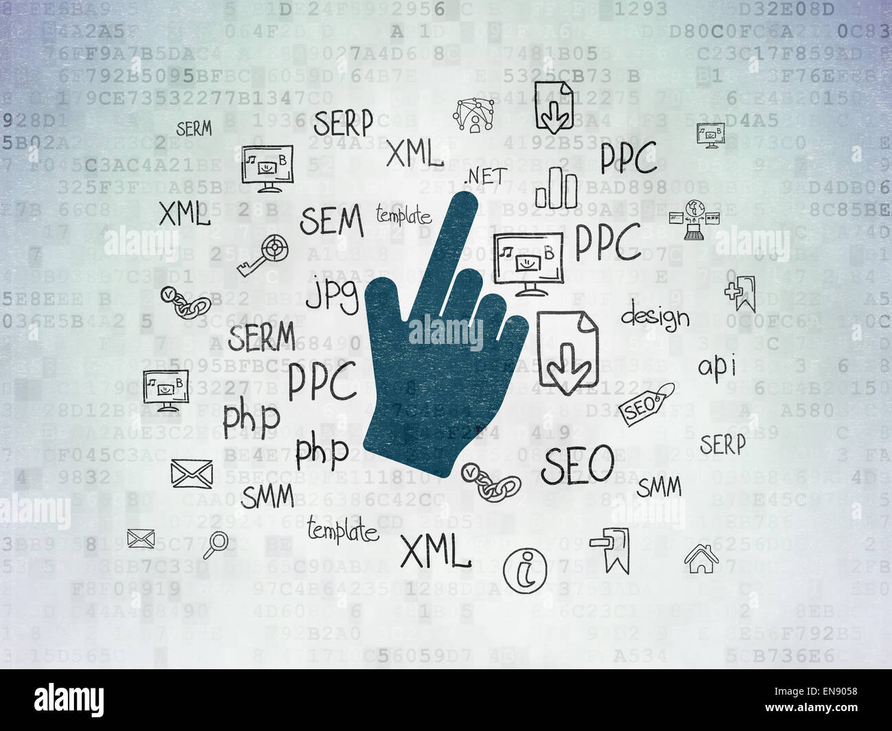 Binary Code Computer Cursor Pointer High Resolution Stock Photography ...