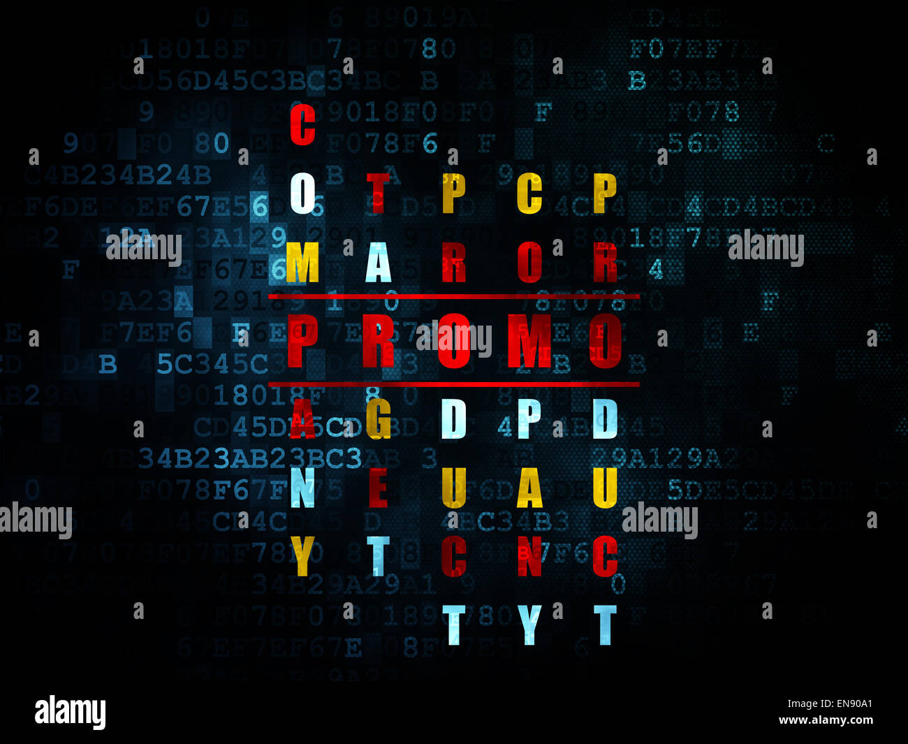 Marketing concept: word Promo in solving Crossword Puzzle Stock Photo ...