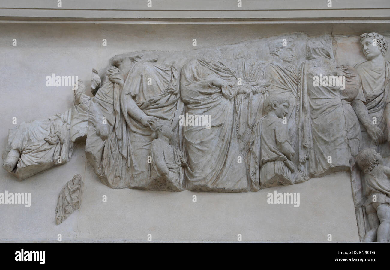 Italy. Rome. Ara Pacis Augustae. Altar dedicated to Pax. 13-9 BC ...