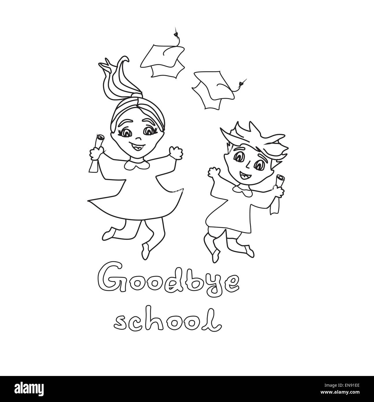 Happy graduation day Stock Vector Image & Art - Alamy