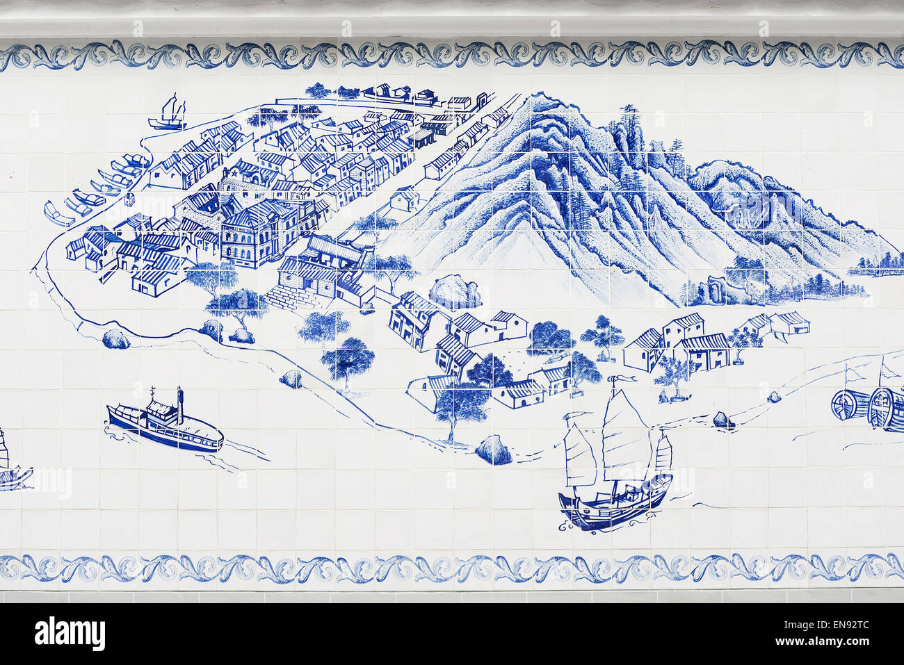 Portuguese tiles macau hi-res stock photography and images - Alamy