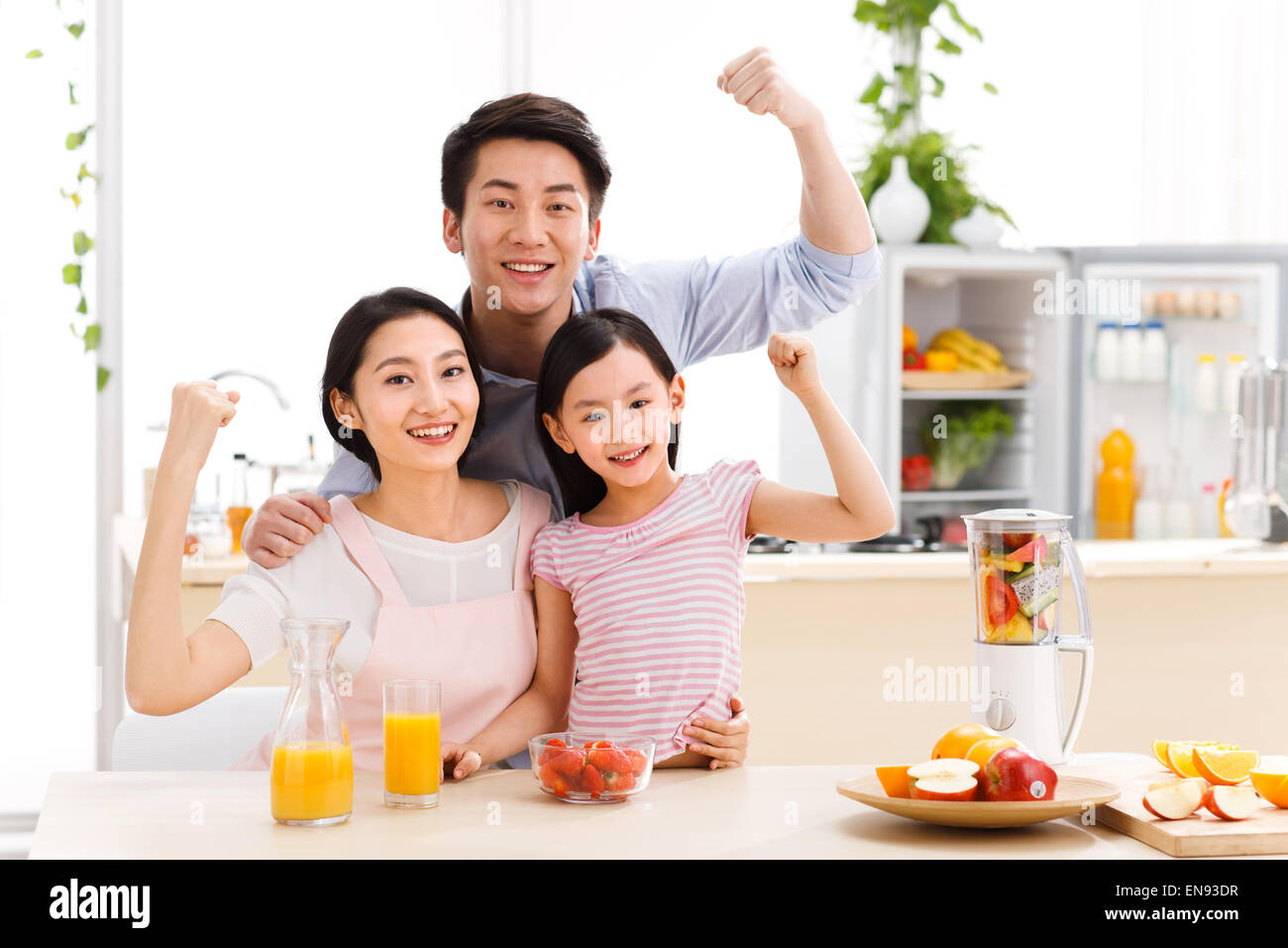 Indian healthy family portrait hi-res stock photography and images - Alamy