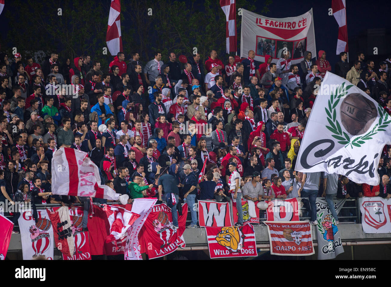 Carpi, Italy. 28th Apr, 2015. Fans (Carpi) Football/Soccer : Italian ...