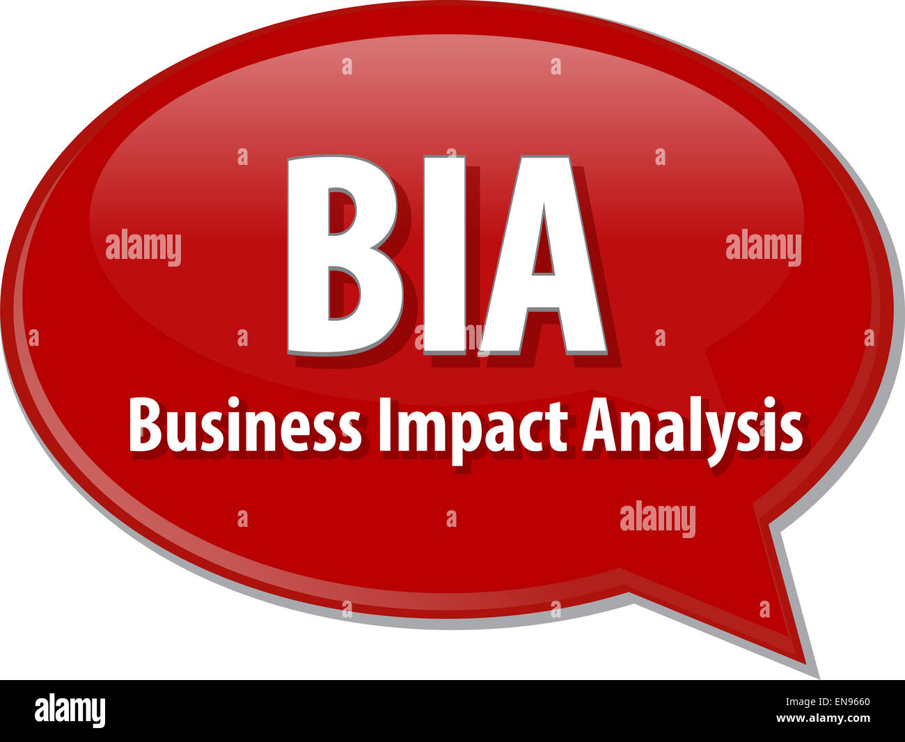 word speech bubble illustration of business acronym term BIA Business ...