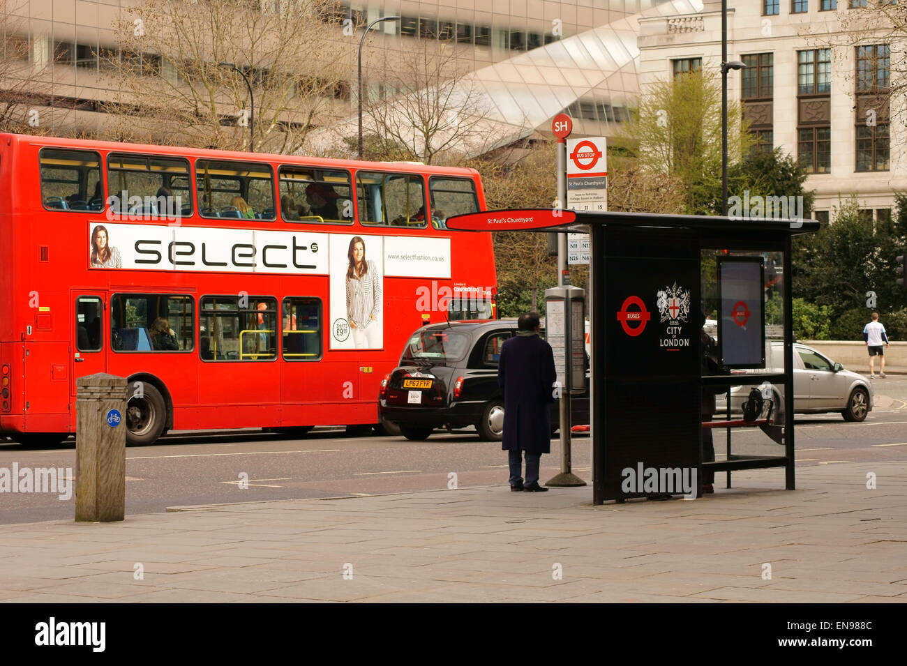 St. Pauls bus stop Stock Photo - Alamy