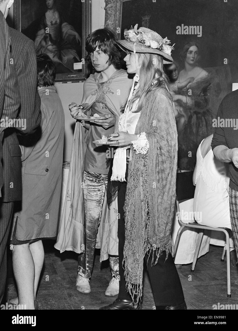 Mick Jagger of The Rolling Stones and Marianne Faithfull at the Butler ... Mick Jagger of The Rolling Stones and Marianne Faithfull at the Butler ...