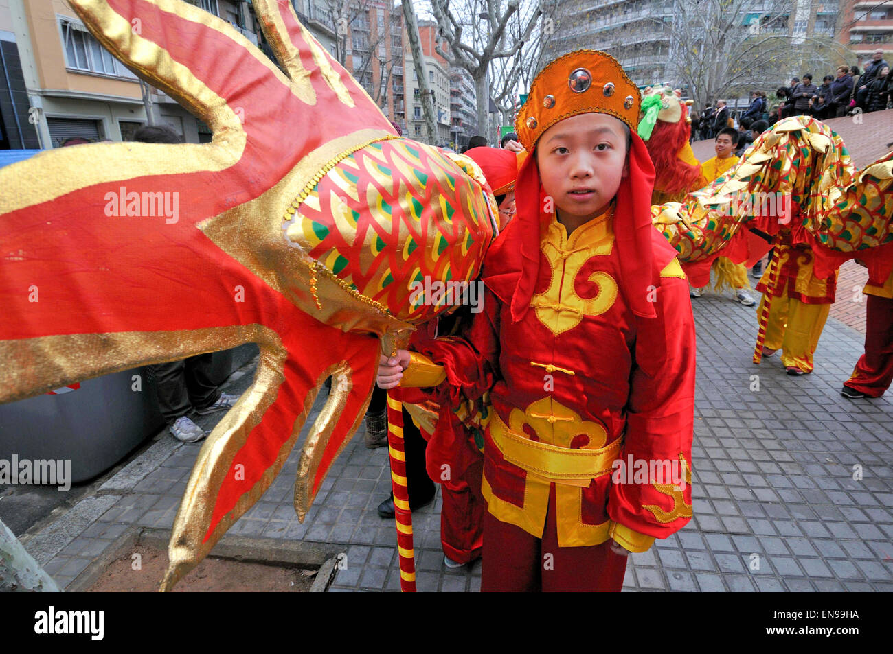 Chinese New Year celebrations by Chinese community in Barcelona ...