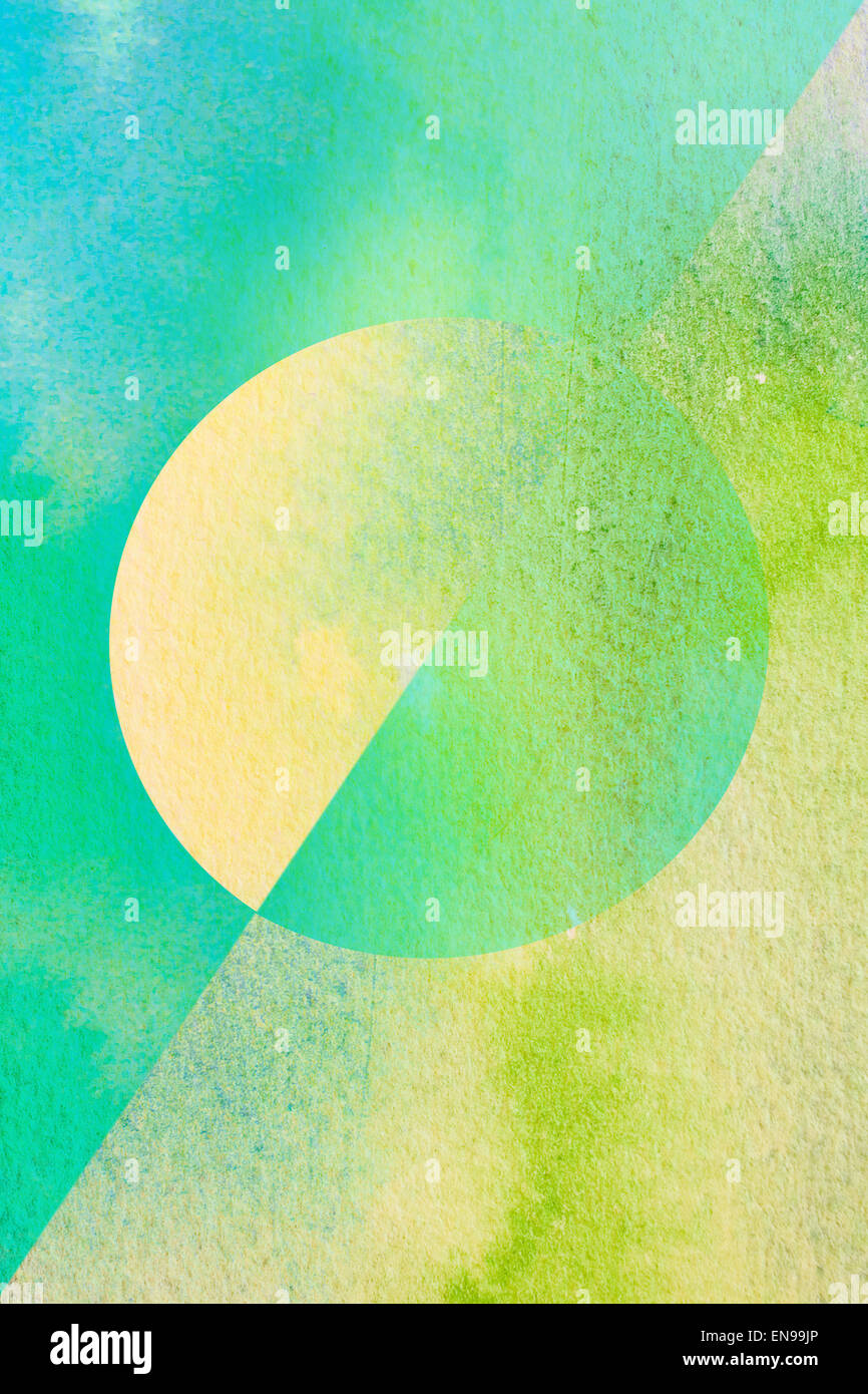 Paper green geometric aqua textured colored design Stock Photo - Alamy