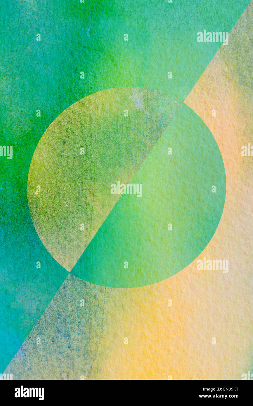 Paper green geometric aqua textured colored design Stock Photo - Alamy