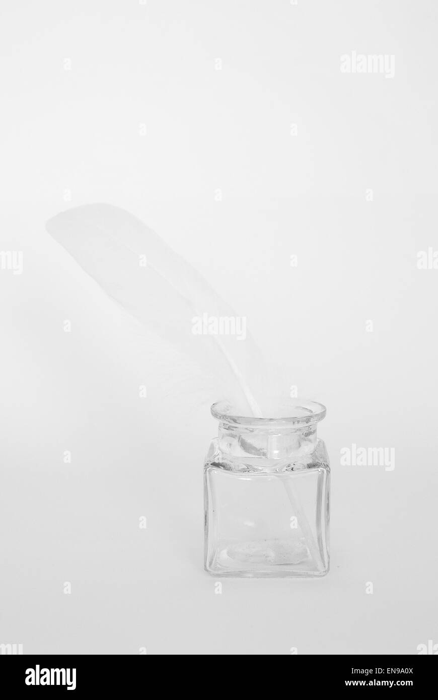 Ink pot pen Black and White Stock Photos & Images - Alamy