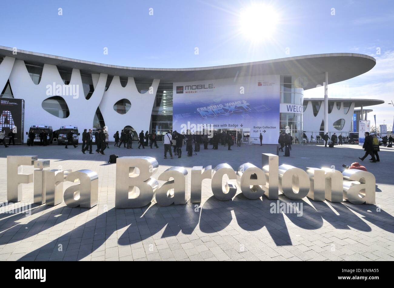 Mobile World Congress, Fira de Barcelona trade fair ground, Joan Carles I avenue, L´Hospitalet ...