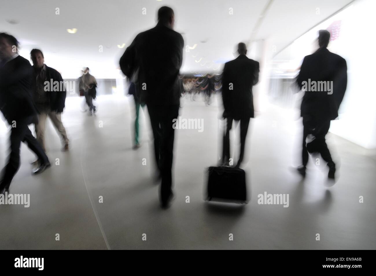 Business men in movement Stock Photo - Alamy