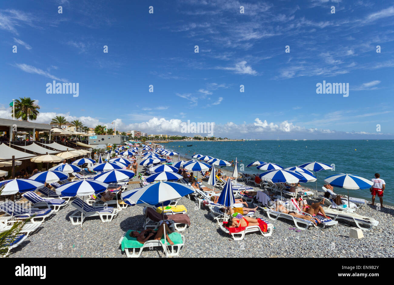 France, Cote d'Azur, Cagnes sur Mer, the beach Stock Photo - Alamy