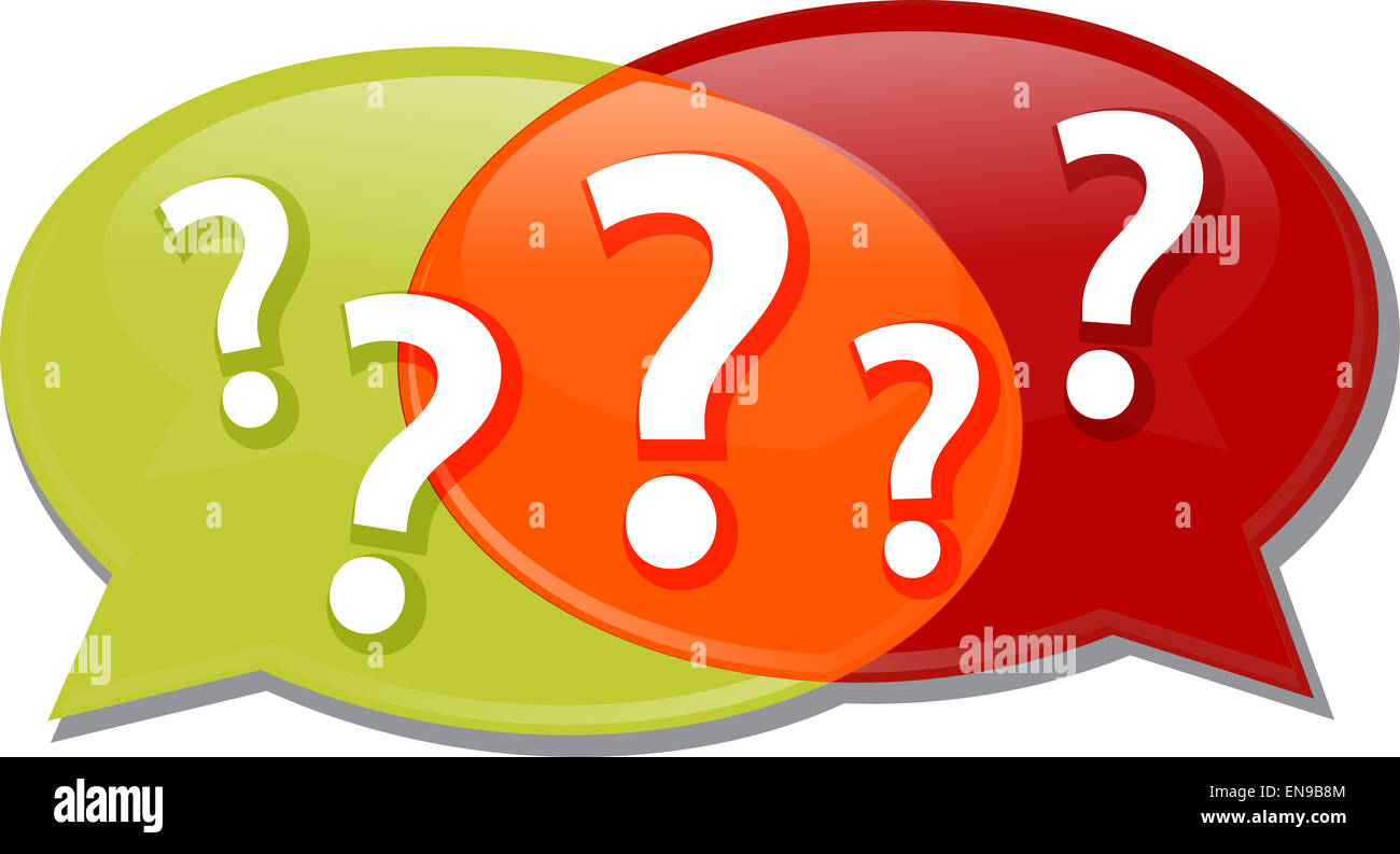 Illustration concept clipart questions queries dialog questions ...