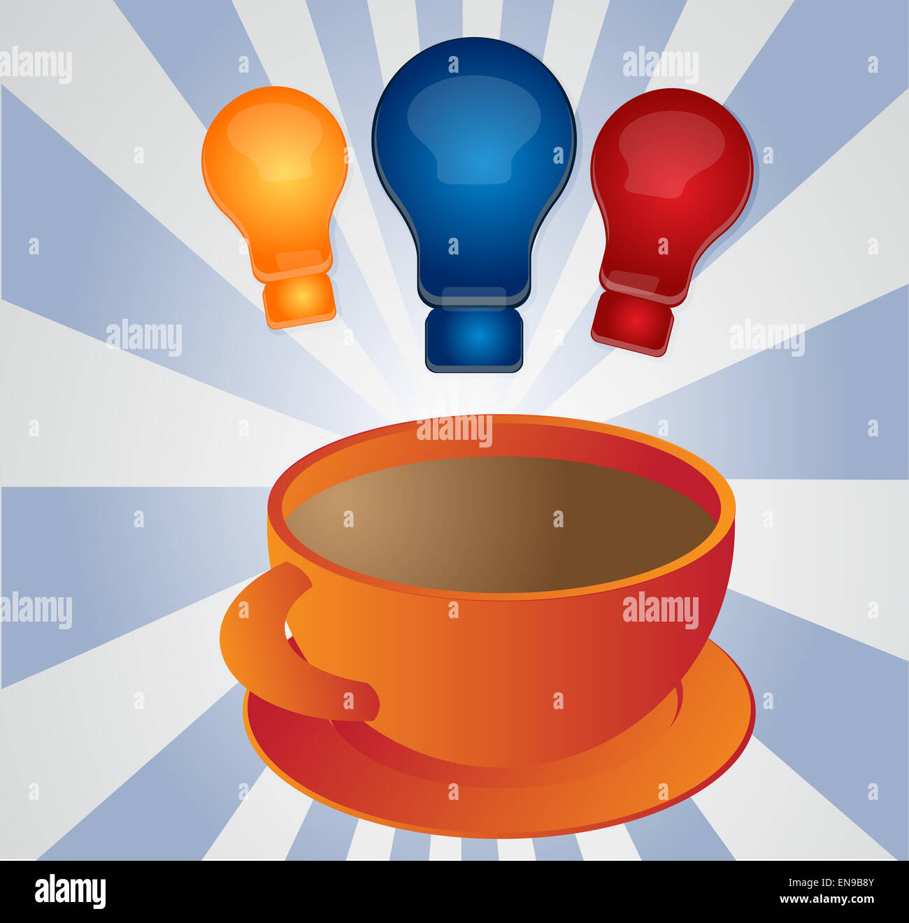 Illustration concept clipart cup of coffee providing inspiration and ...