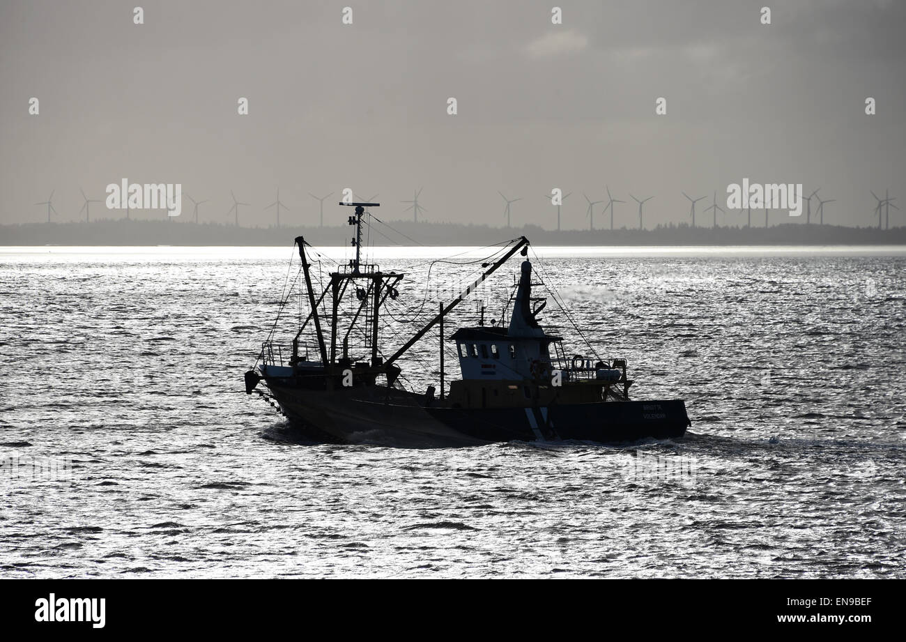 A Dutch fishing cutter has cast its fishing nets between the town of ...