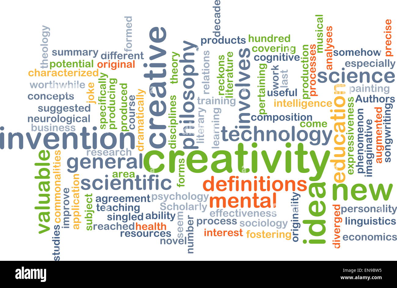 Background concept wordcloud illustration of creativity Stock Photo - Alamy