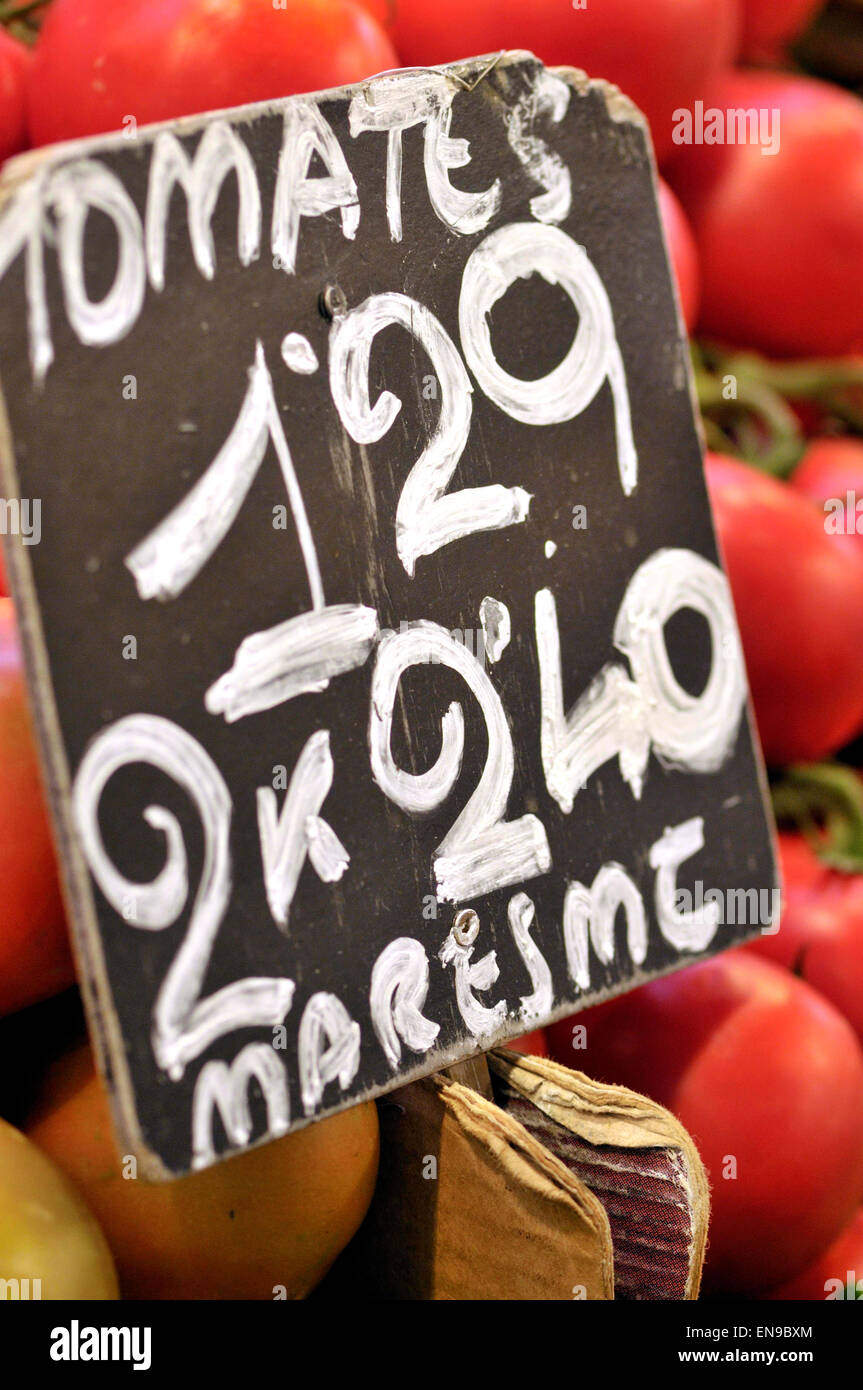 Tomatoes La Boqueria market Barcelona Catalonia Spain Stock Photo - Alamy
