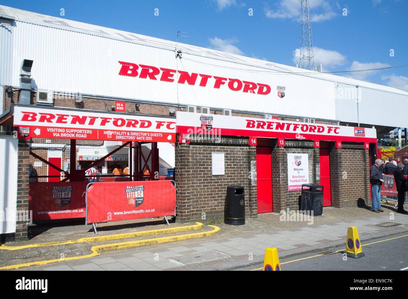 Entrance to Brentford Football Club Stock Photo - Alamy