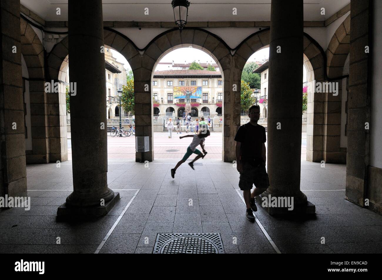 Plaza de los Fueros, Gernika, Gernika-Lumo, Biscay, Basque Country ...