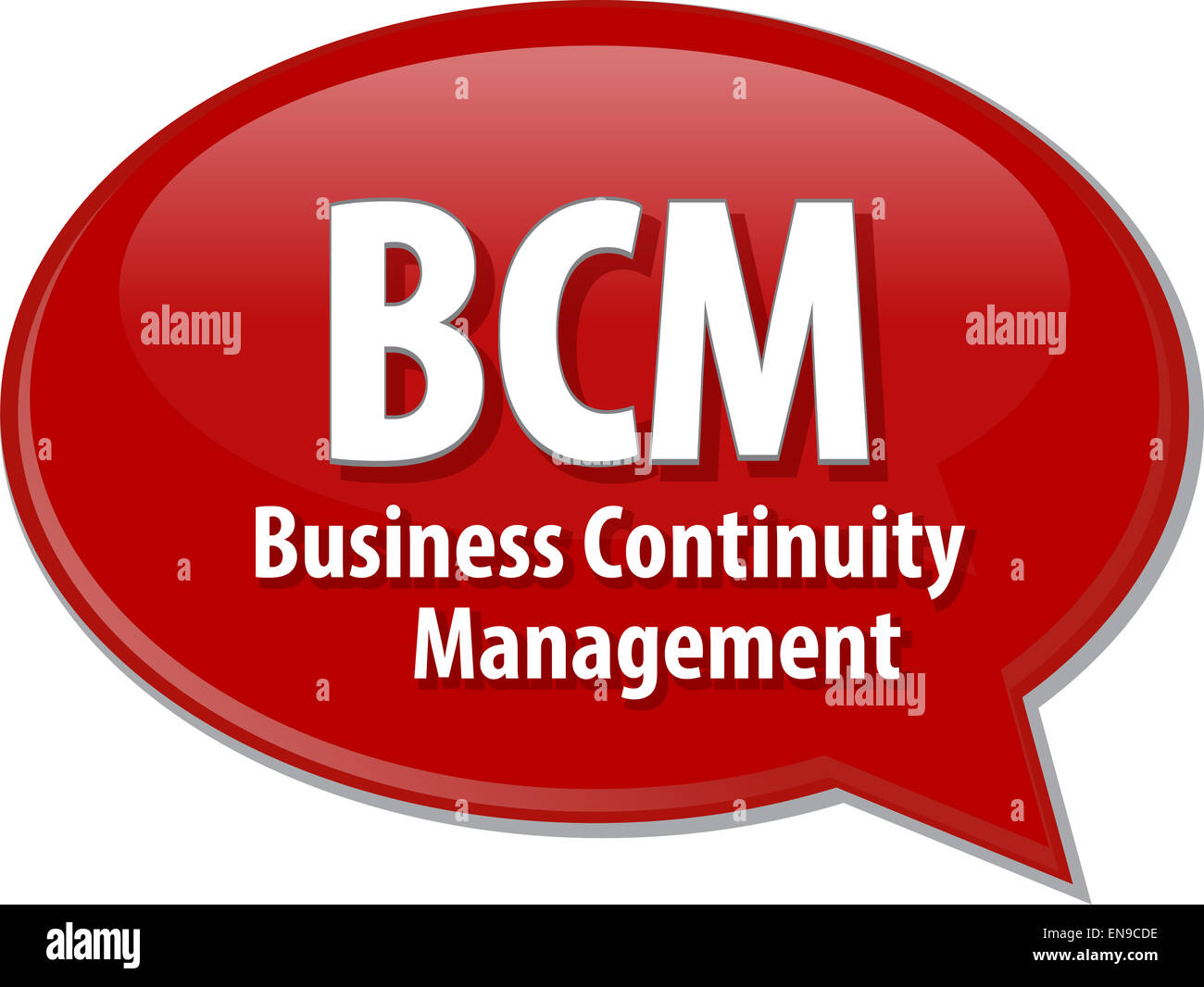 word speech bubble illustration of business acronym term BCM Business ...
