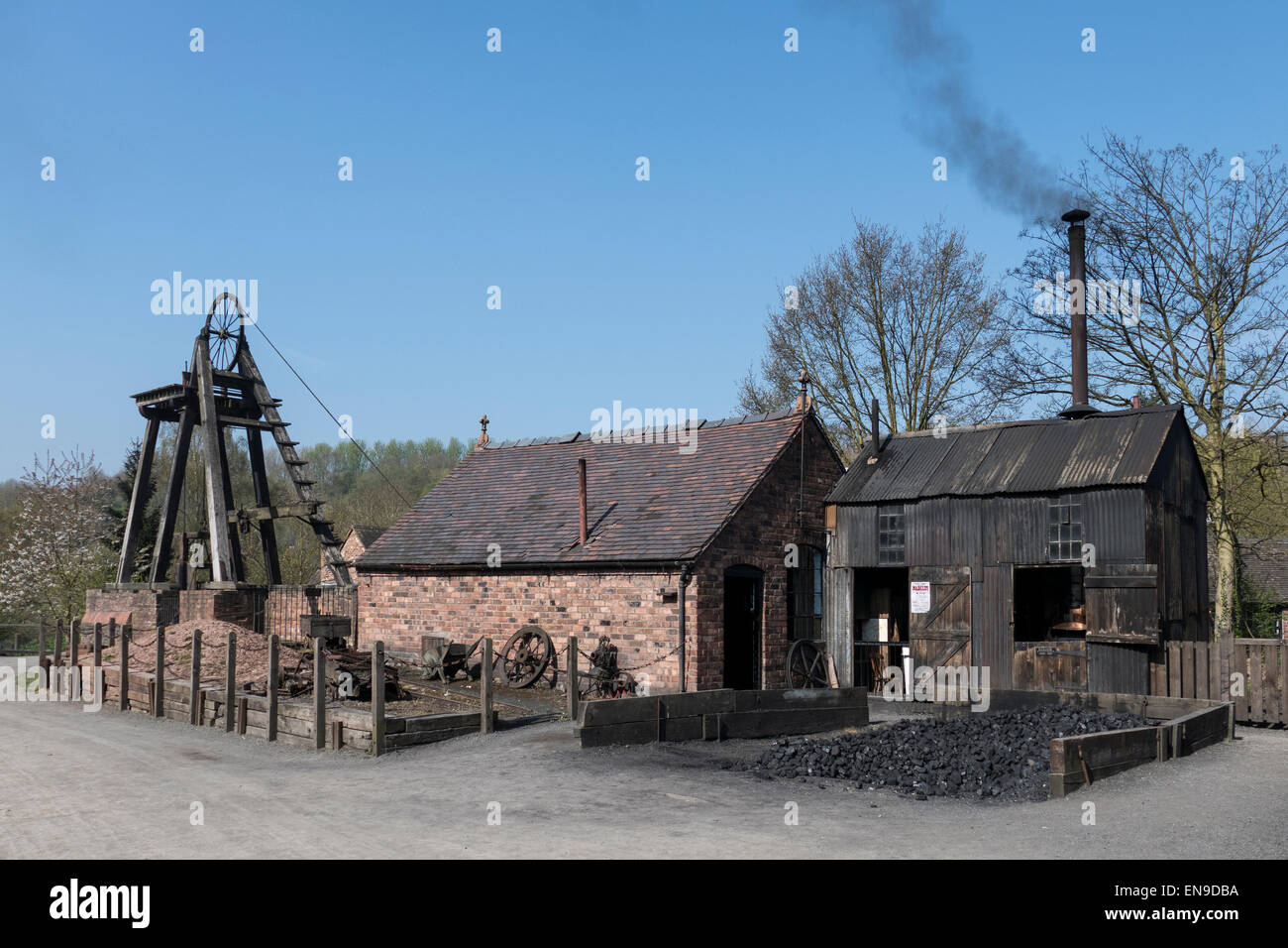 England, Shropshire, Blists Hill Victorian Town, Mine Stock Photo - Alamy