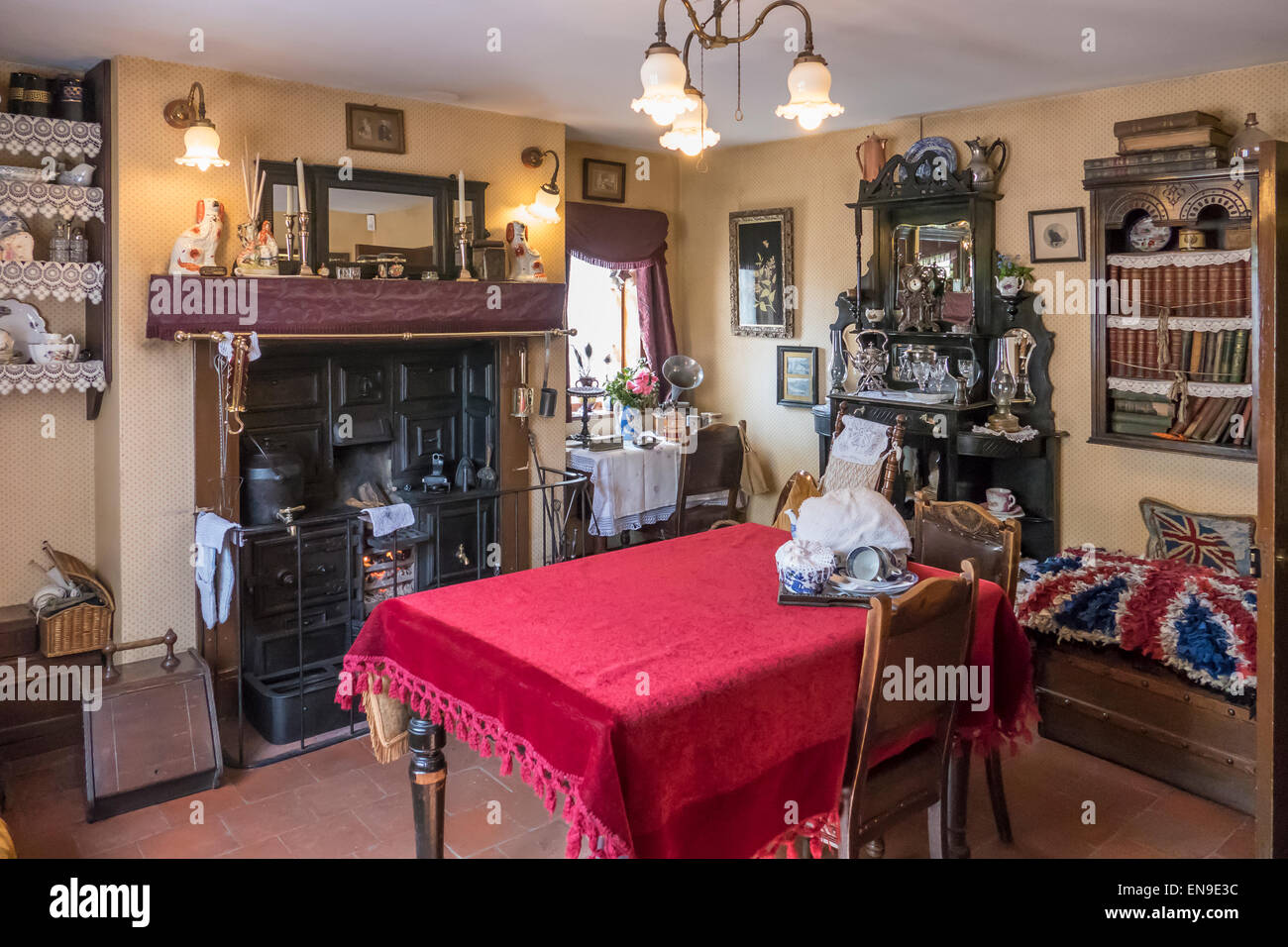England, Shropshire, Blists Hill Victorian Town, Manager's house Stock ...