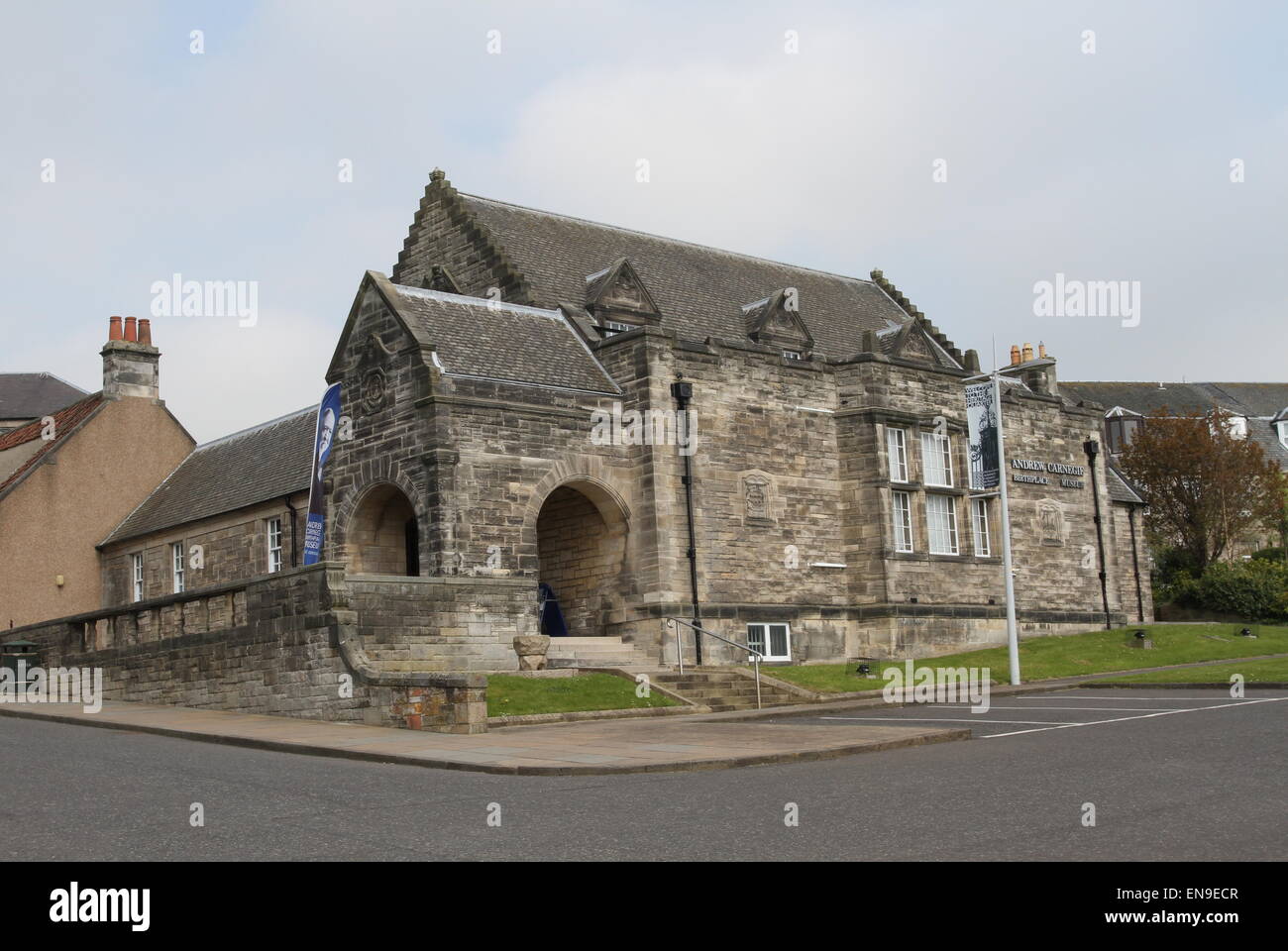 Exterior of Andrew Carnegie birthplace Museum in Dunfermline Fife ...